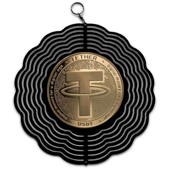 Design | Cool Golden Coin Digital Currency Logo Design Wind Spinner ...